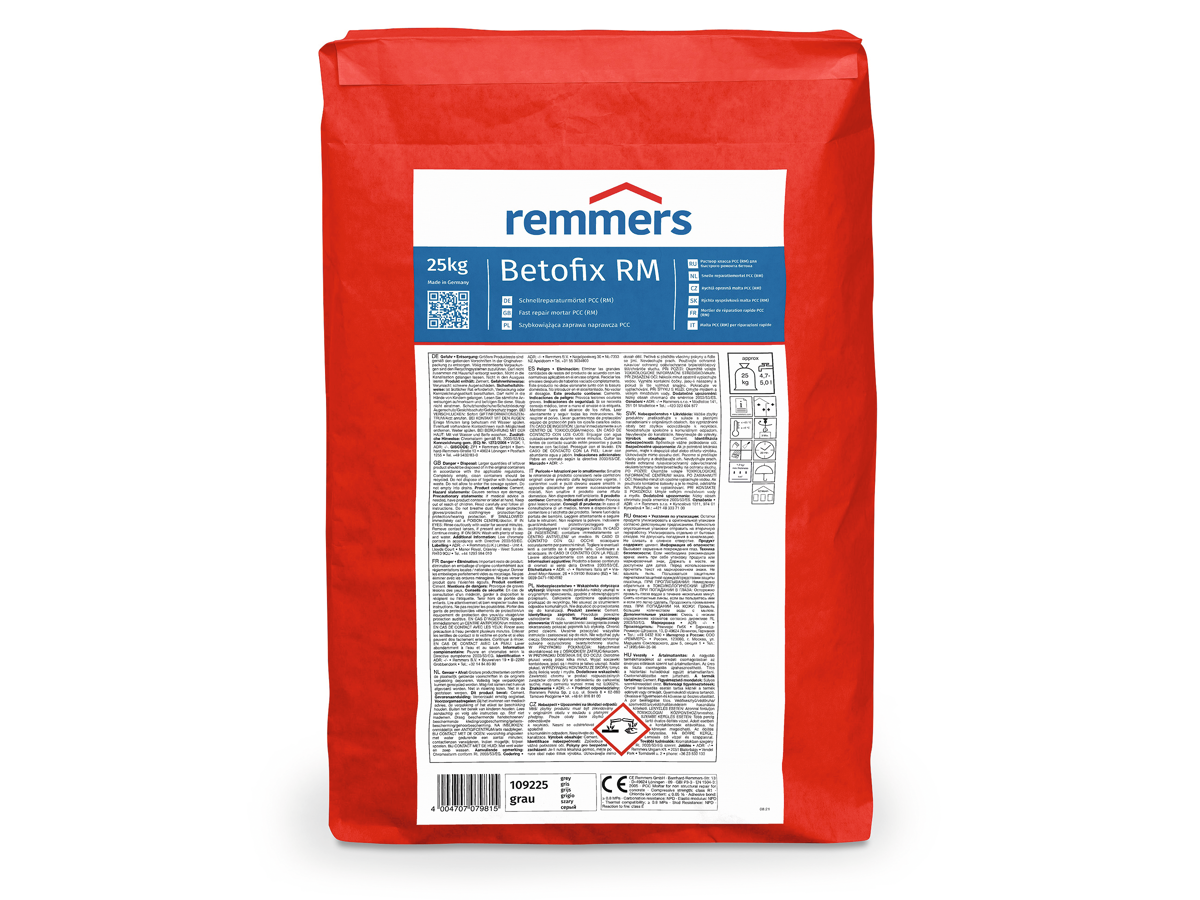 Betofix RM – Fast-setting mortar for concrete repair | Remmers